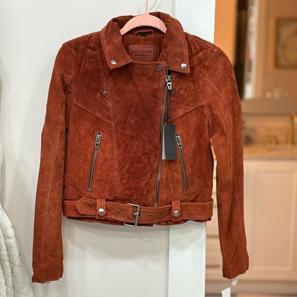 Blank NYC | Jackets & Coats | Blank Nyc Womens S Suede Jacket Cognac ...